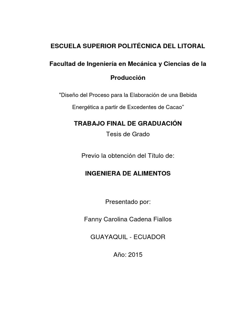 Harina de Placenta de Cacao | PDF | Chocolate | Valoración