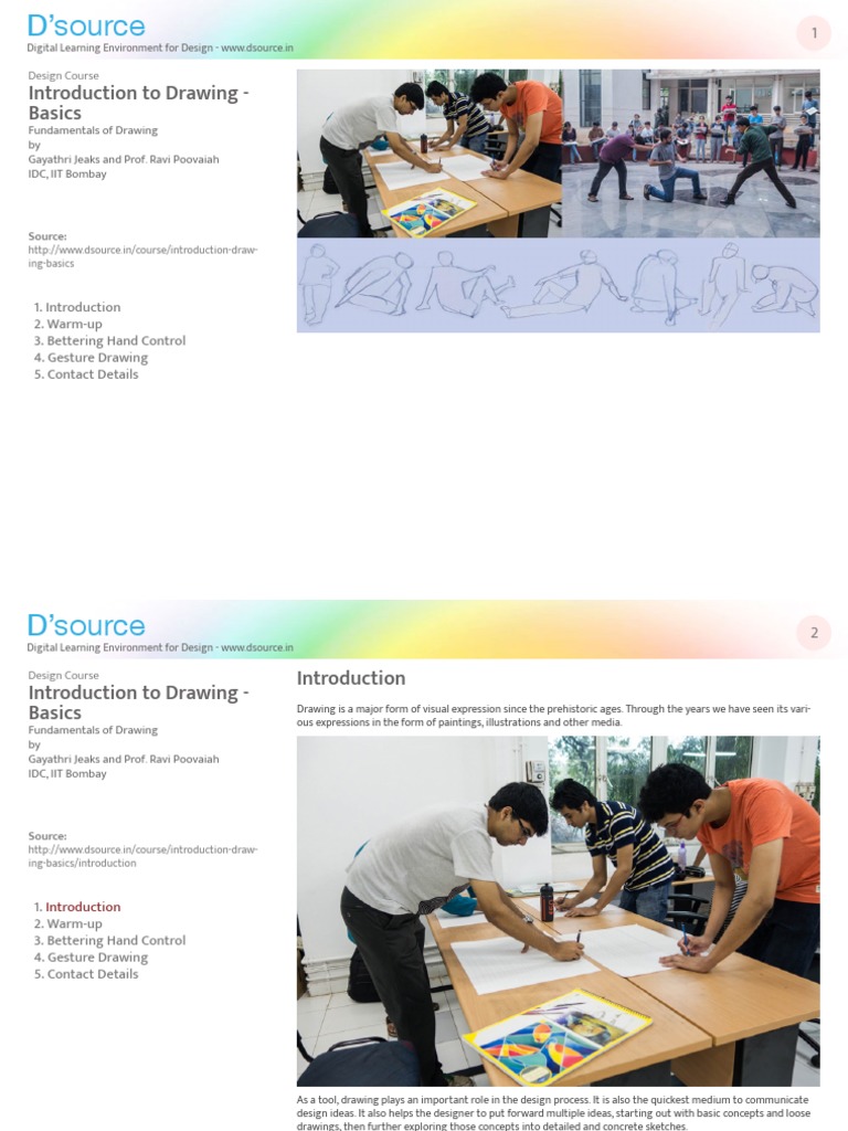 Introduction Drawing Basics | PDF | Drawing | Design