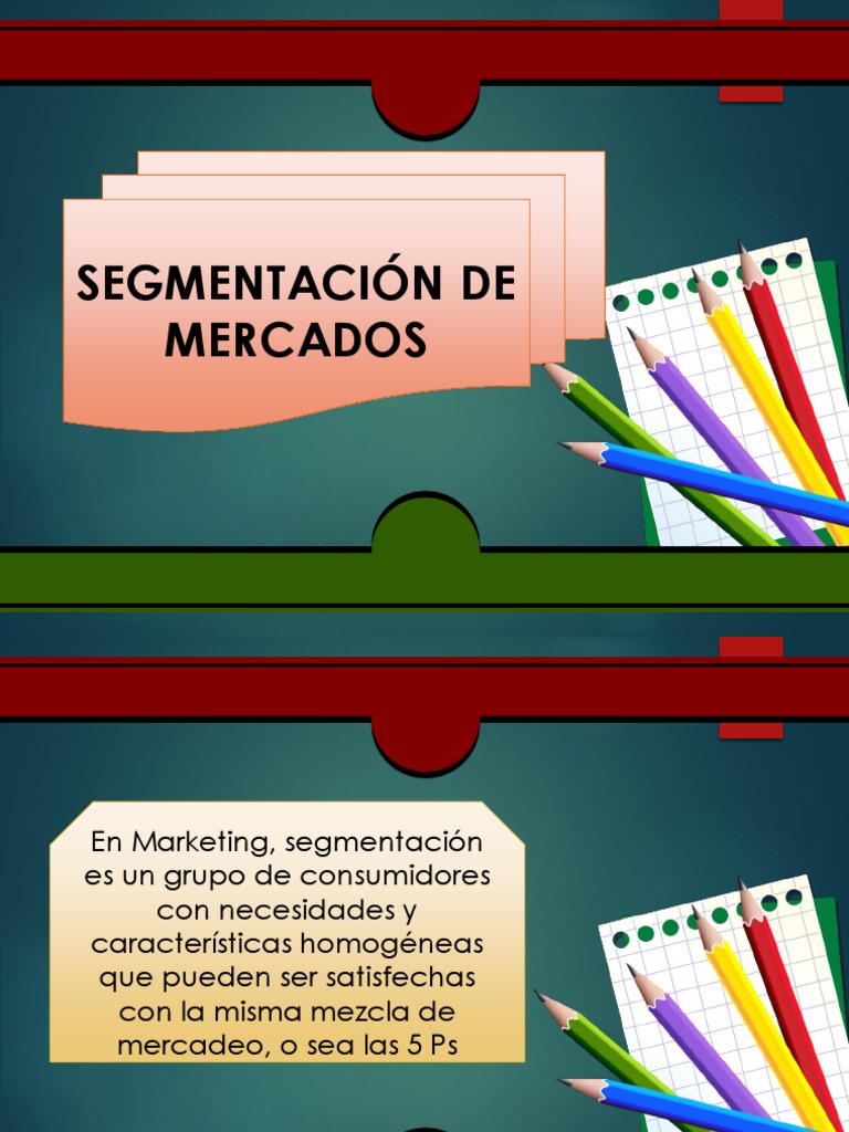 Mercados Segmentados | PDF | Marketing | Mercado (economía)
