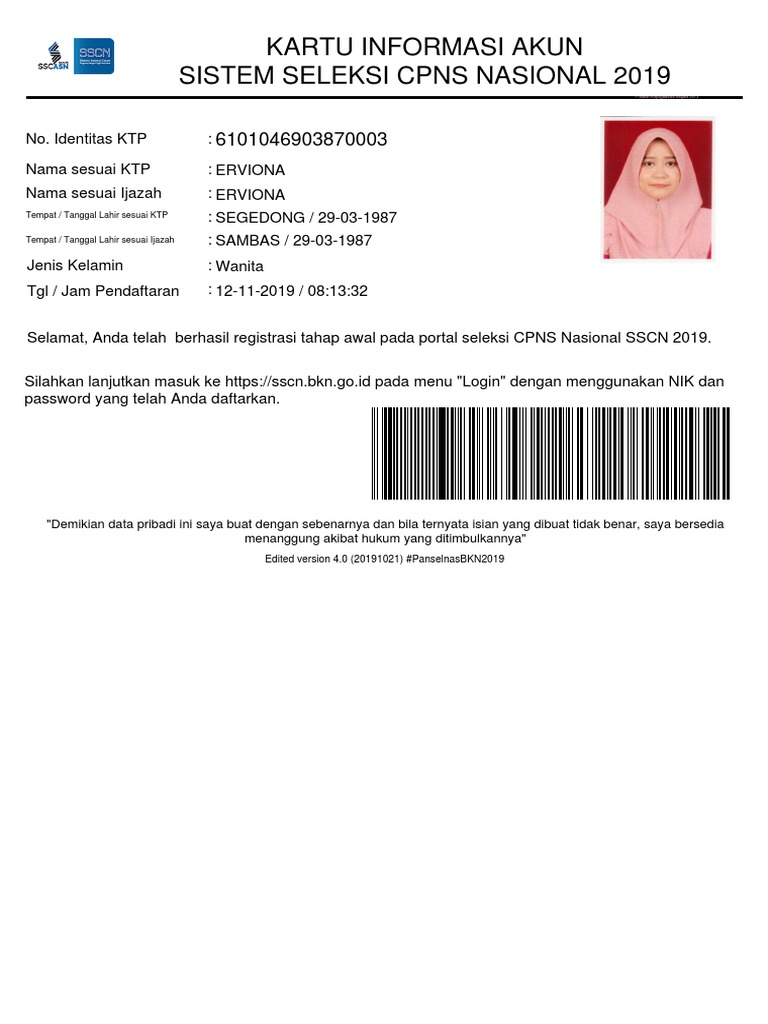 Kartu Informasi Akun | PDF