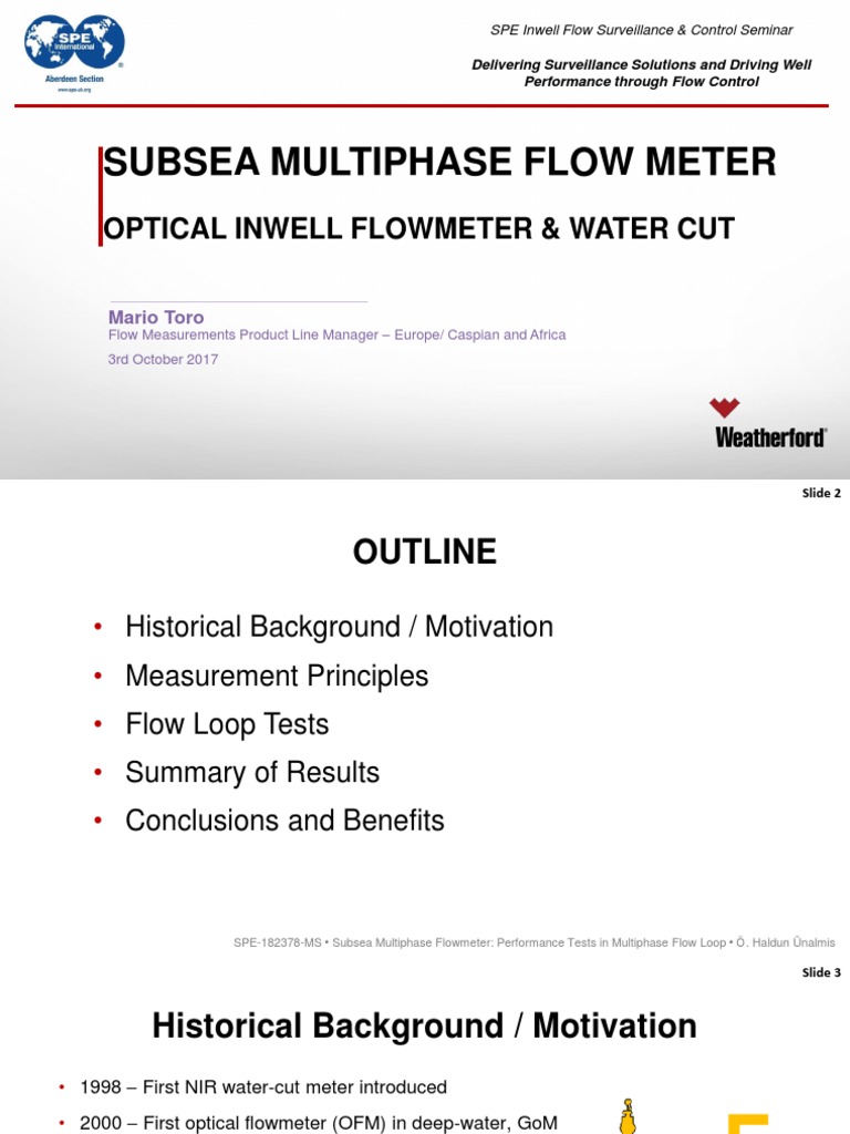 Subsea MPFM | PDF | Flow Measurement | Subsea (Technology)