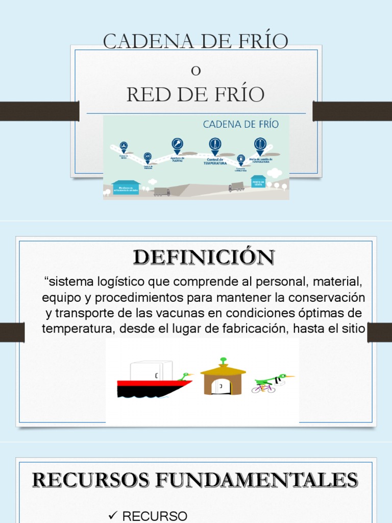 Cadena de Frío | PDF | Refrigerador | Temperatura