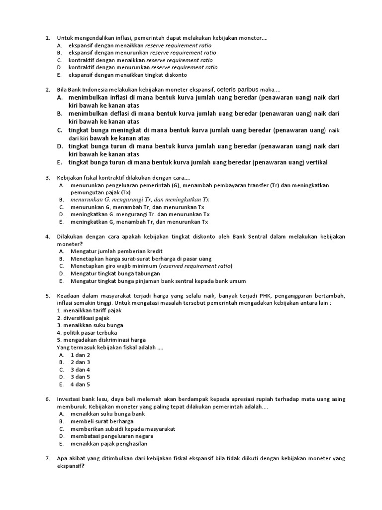 Latihan Soal Materi Apbn Apbd | PDF