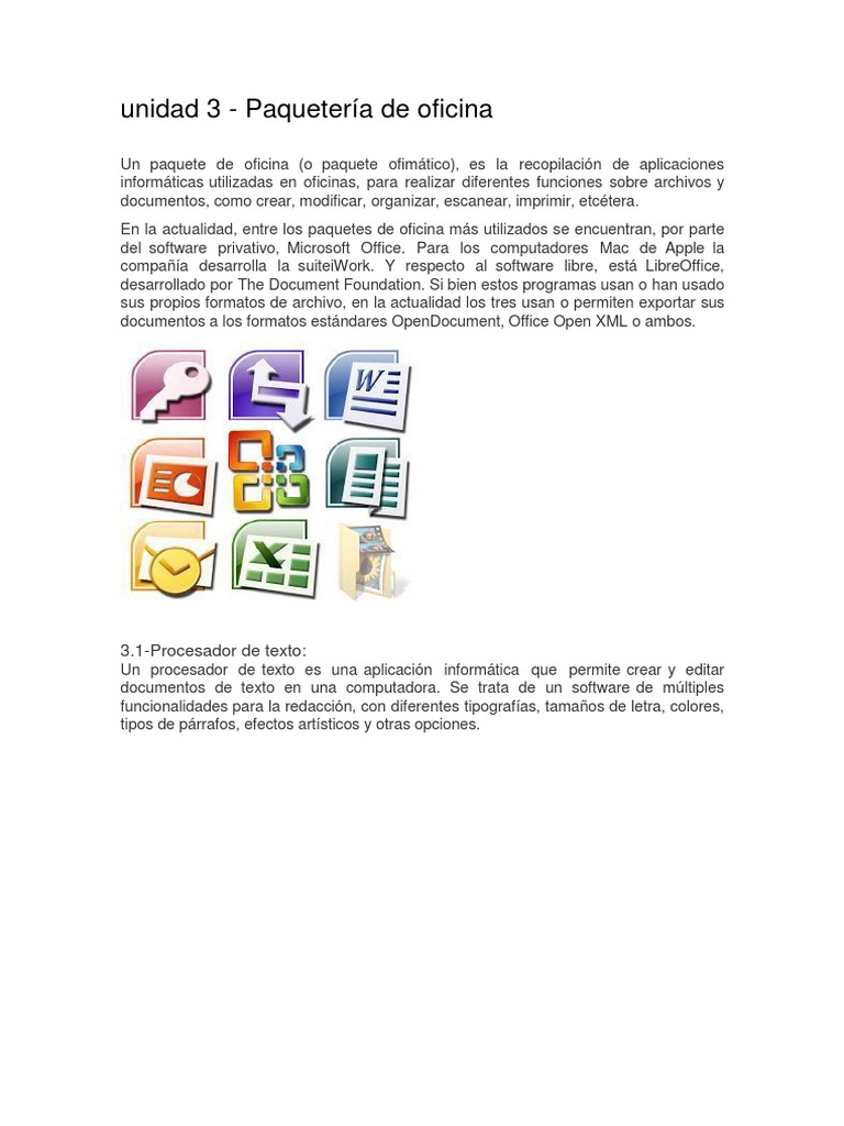 Guía Completa de Paquetería Ofimática | PDF | Microsoft PowerPoint ...