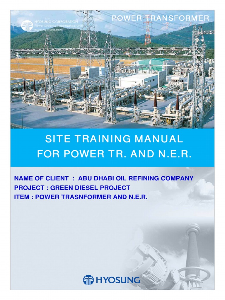 Site Training Manual For Power Transformer | PDF | Transformer ...