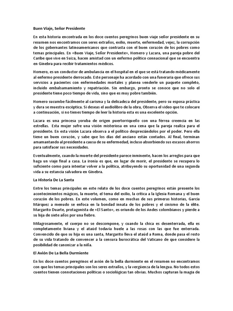 Buen Viaje | PDF | Gabriel García Márquez