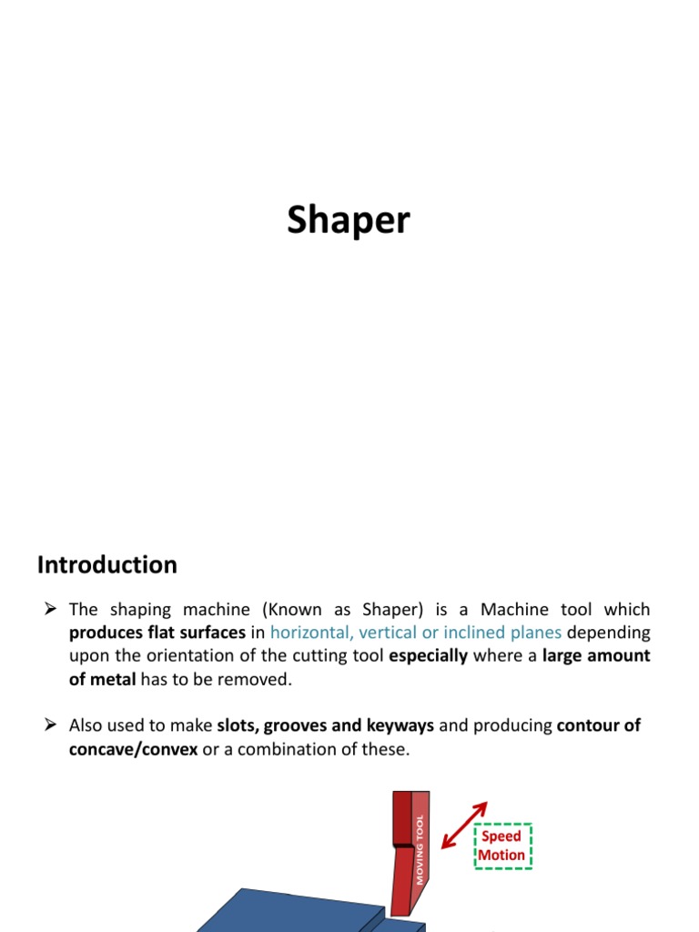 Shaper | PDF | Mechanical Engineering | Equipment