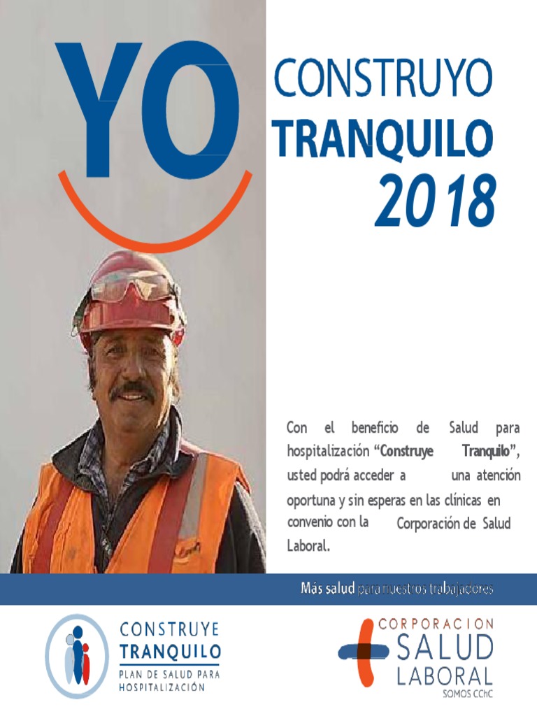 Construye Tranquilo Folleto | PDF | Salud y bienestar | Medicina