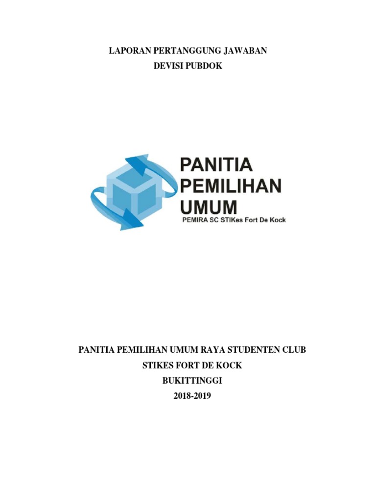 Laporan Pertanggungjawaban Pubdok | PDF