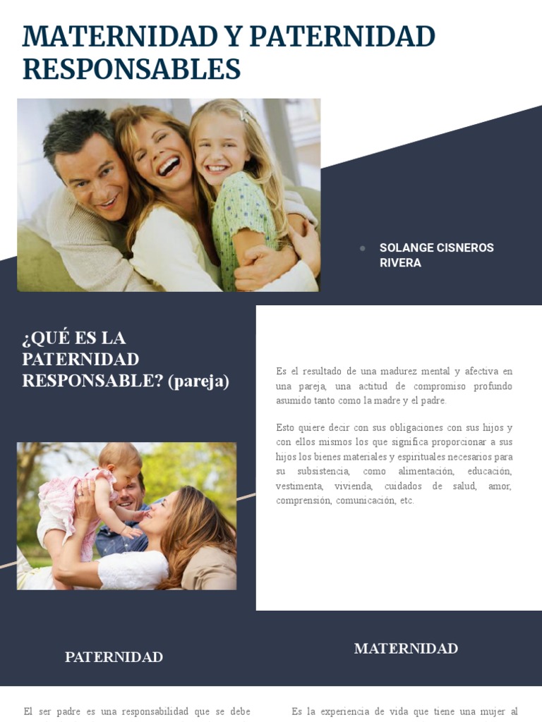 Maternidad y Paternidad Responsable | PDF | Familia | Amor
