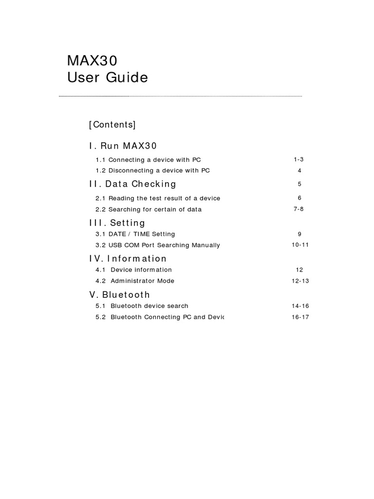 MAX30 User Guide | Download Free PDF | Bluetooth | Icon (Computing)