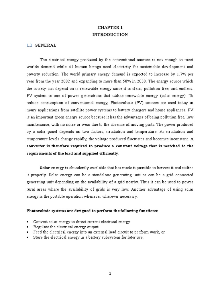 Design of PV System With Double Boost Converter | PDF | Photovoltaic ...