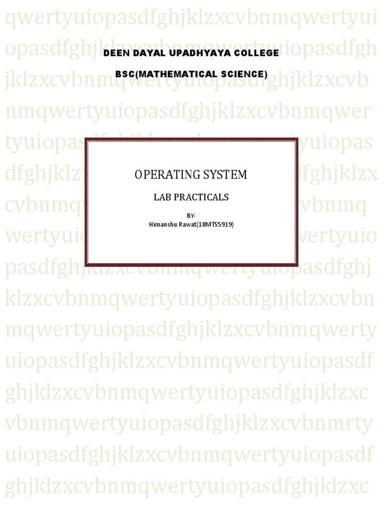 OS Practical File: Shell Scripts | PDF | Shell (Computing) | Computer File