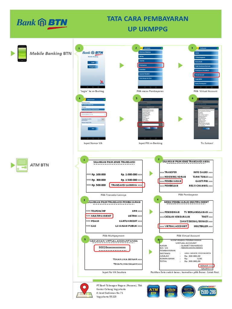 Panduan Pembayaran Virtual Account UKMPPG | PDF