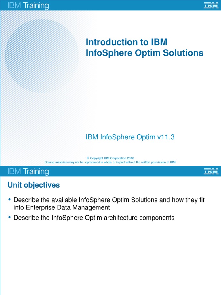 Optim Introduction | PDF | Oracle Corporation | Databases
