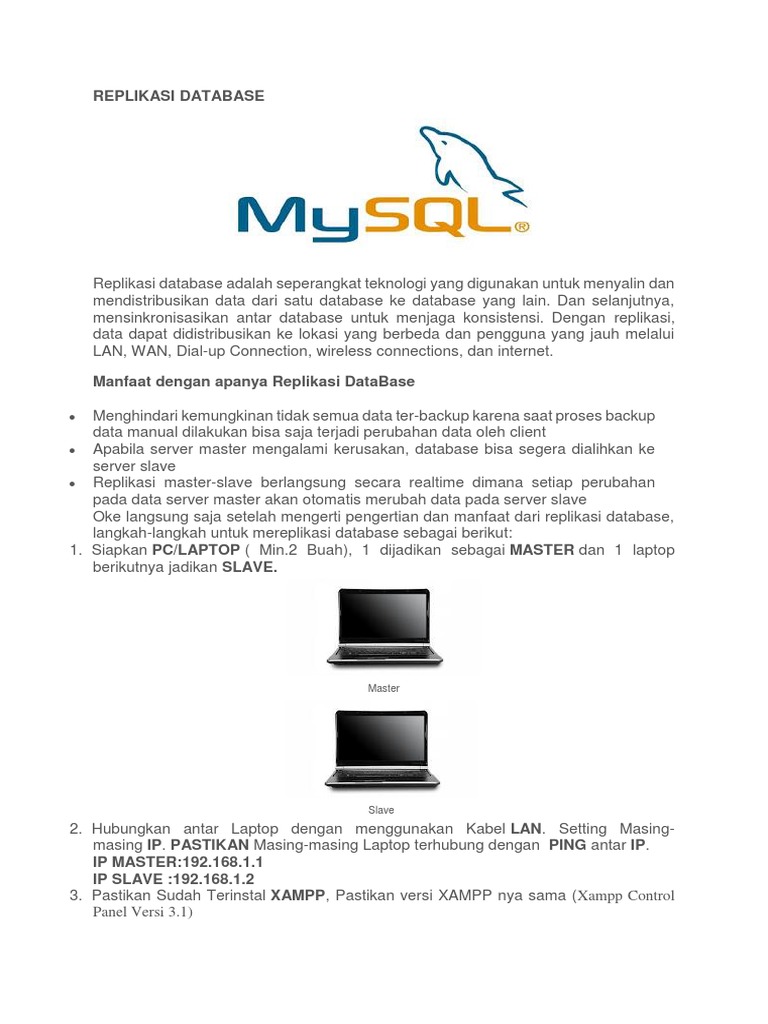 Replikasi Database | PDF | Metode & Bahan Ajar | Komputer