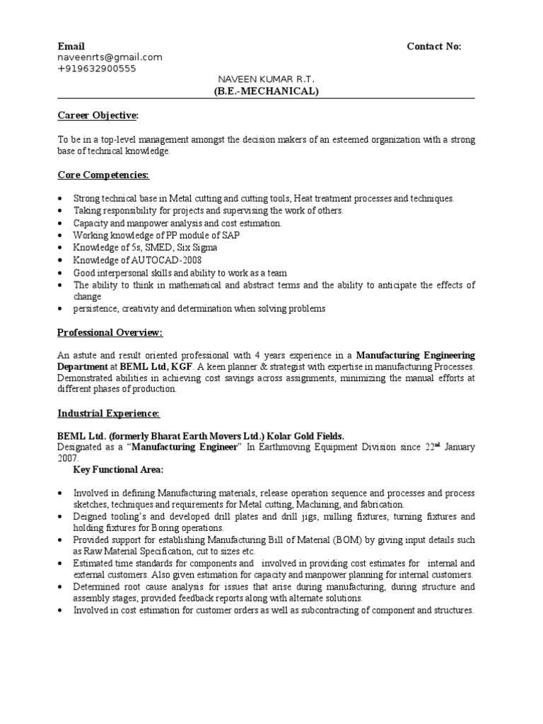 Gaurav Resume | PDF | Engineering