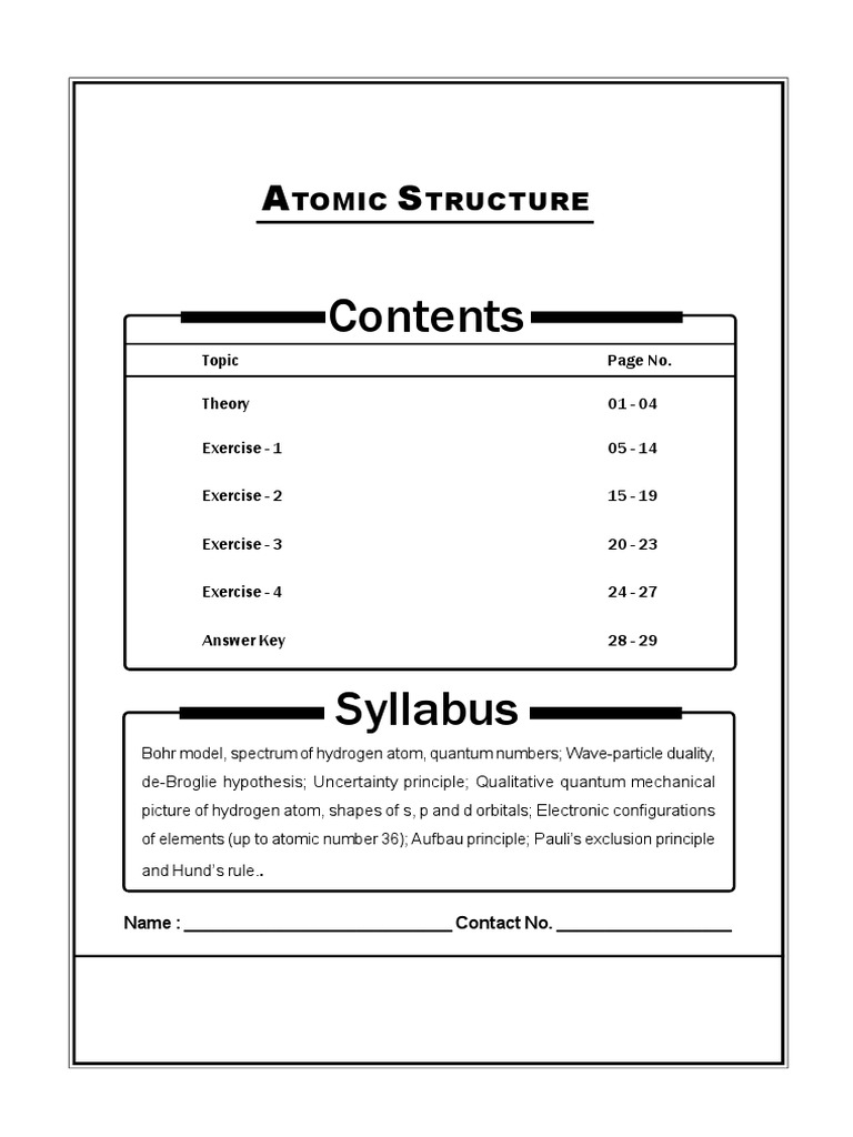 Atomic Structure | PDF | Atomic Orbital | Electron Atomic Structure | PDF | Atomic Orbital | Electron