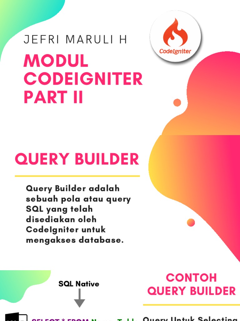 Modul CodeIgniter PART 2 (REMASTERED) PDF | PDF