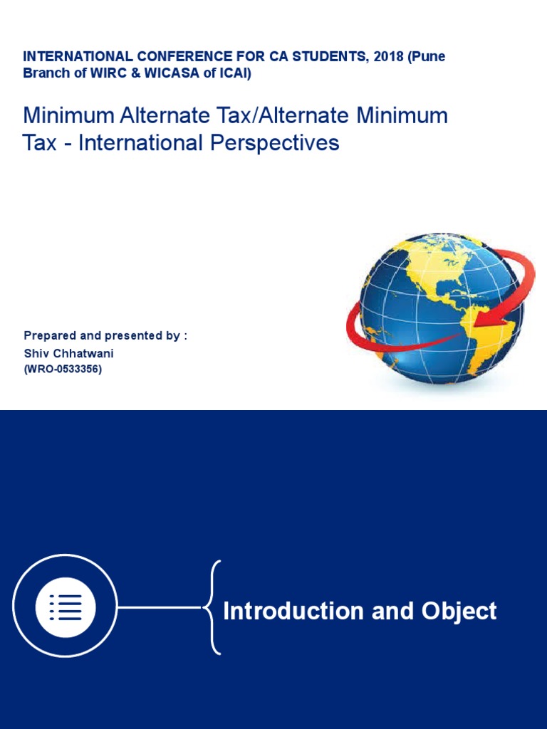 On MAT and AMT WRO0533356 - Final | PDF | Income Tax | Tax Deduction
