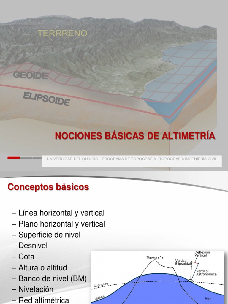 Nociones Básicas de Altimetría - 6 | PDF | Topografía | Geografía