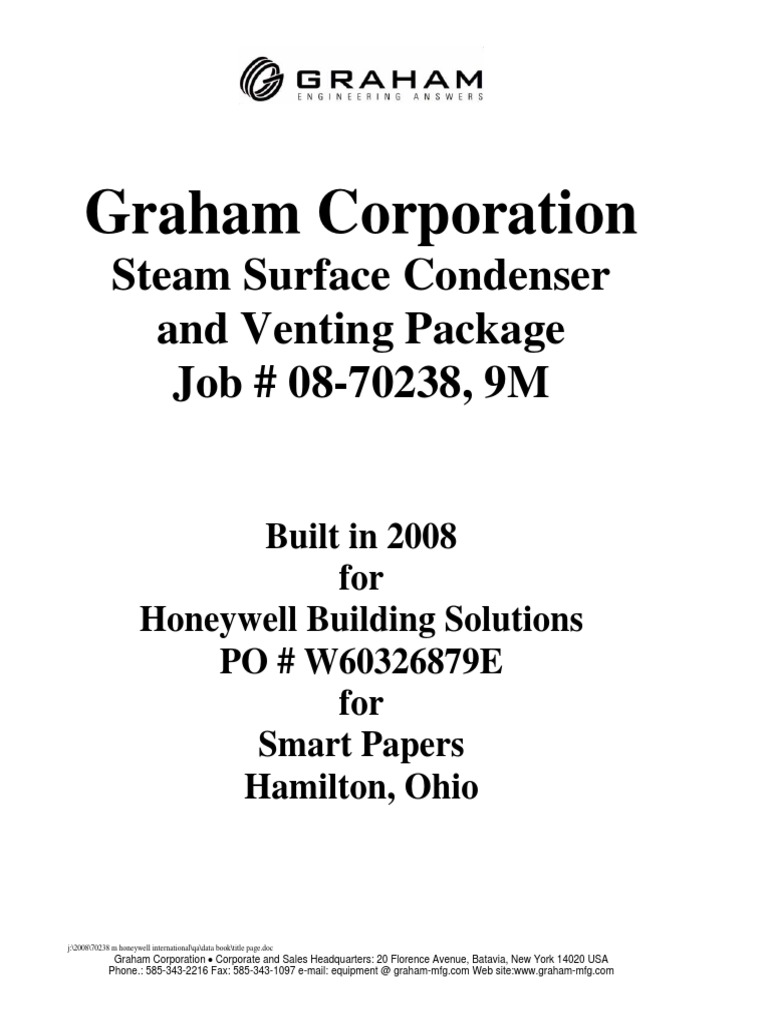 Surface Condenser Handbook PDF | PDF | Applied And Interdisciplinary ...