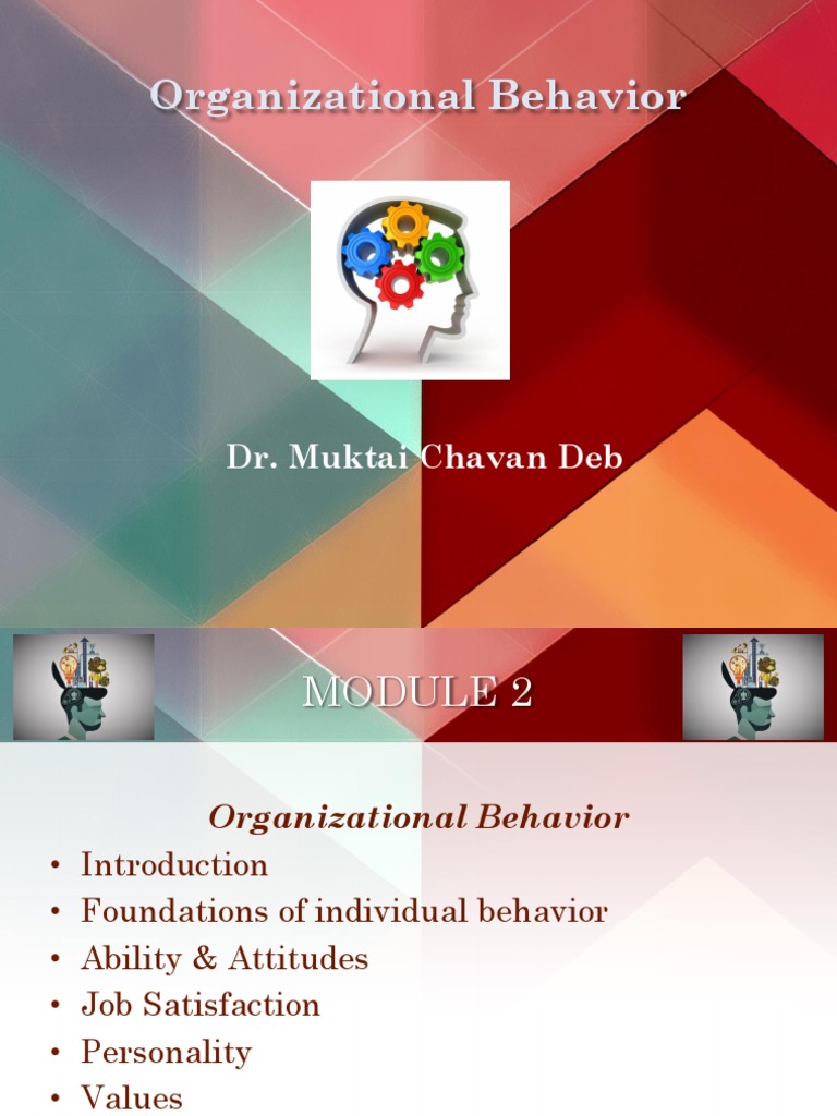 Organizational Behavior 2 | PDF | Attitude (Psychology ...