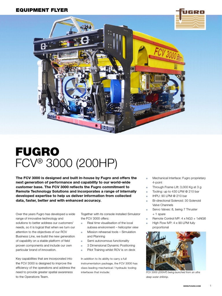 FCV 3000 (200hp) - Rev 2 2016 - LR | PDF | Subsea (Technology) | Simulation