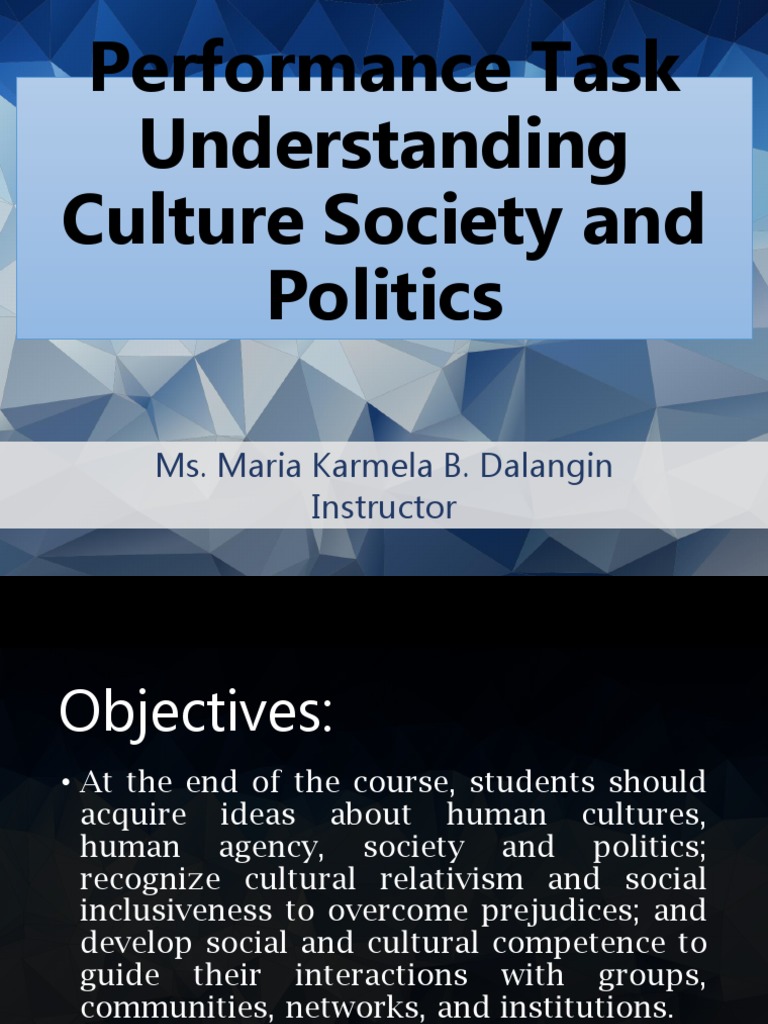 UCSP Performance Task | PDF