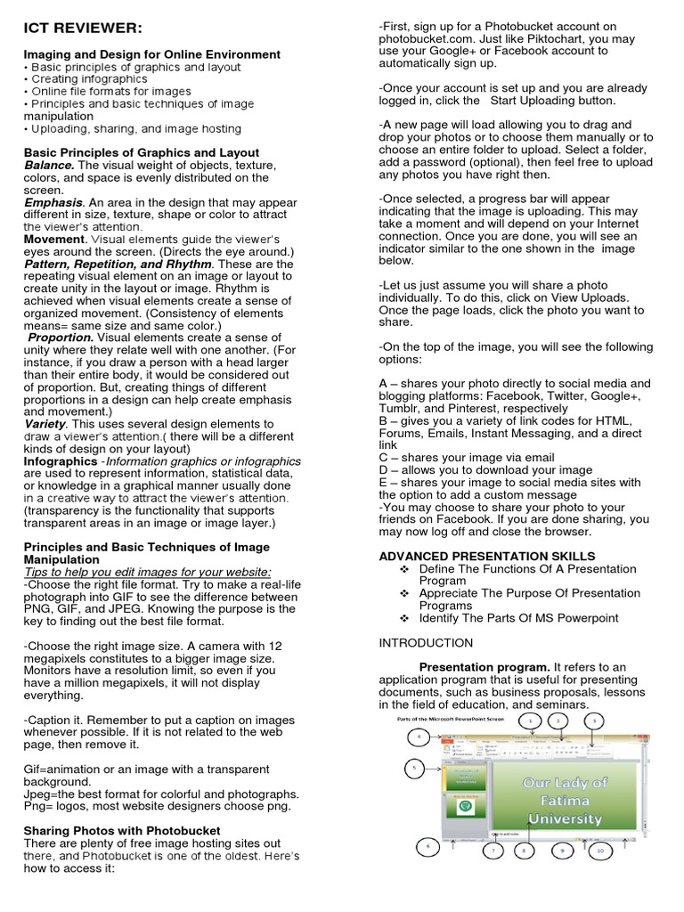 Ict Reviewer Grade 11 Stem | PDF | Html Element | Hyperlink