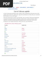 European Capitals Alphabetical List | PDF