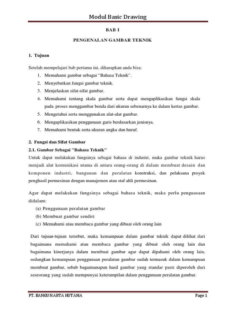 Modul Basic Drawing | PDF