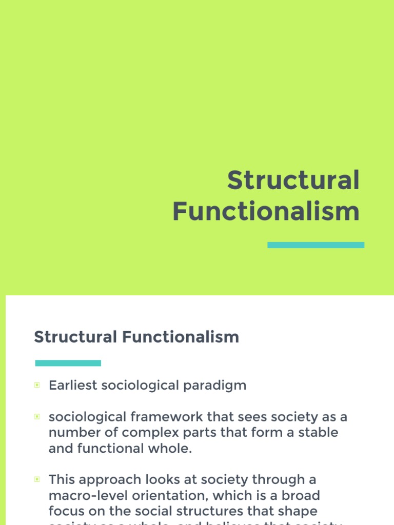 Structural Functionalism | PDF | Epistemology Of Science | Epistemology
