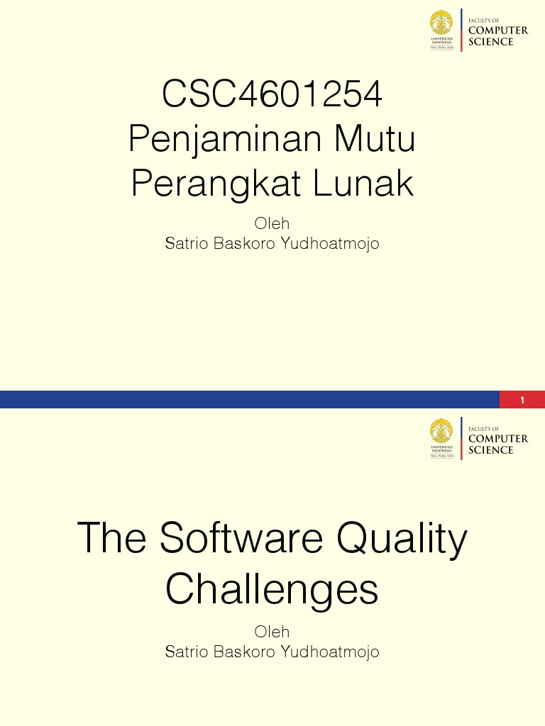 01 - The Software Quality Challenges | PDF | Software Development ...