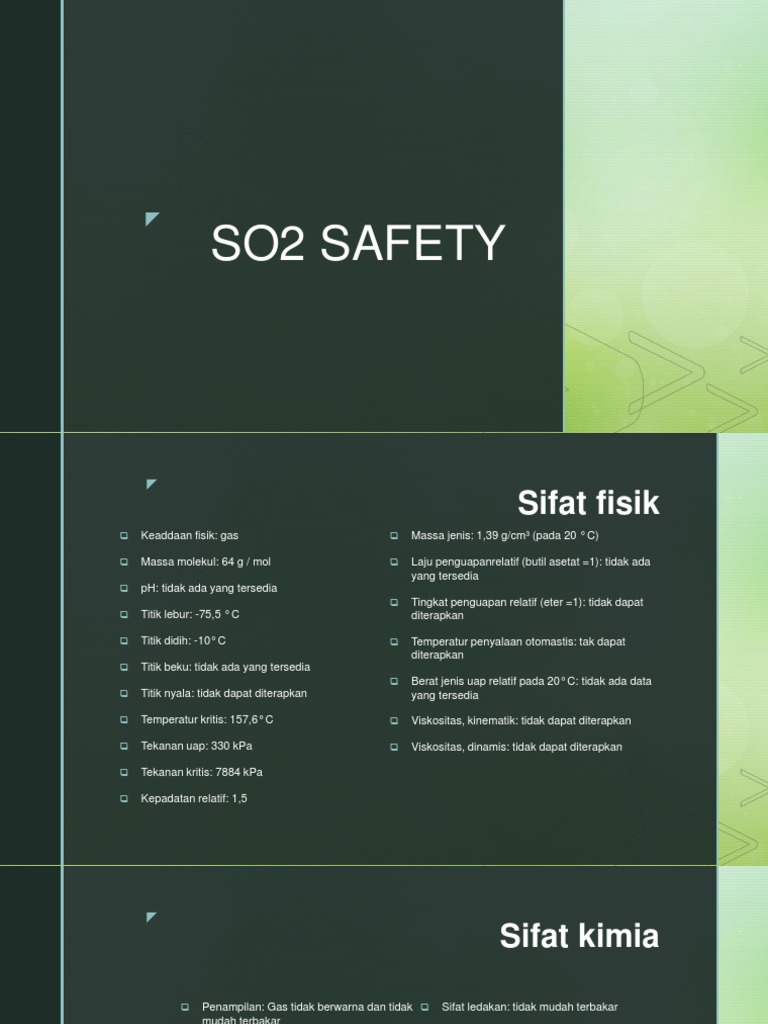 So2 Safety | PDF