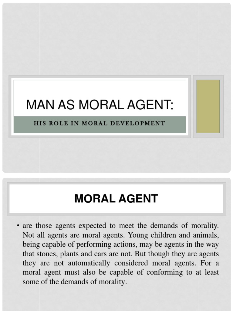 Man As Moral Agent | PDF | Relativism | Morality