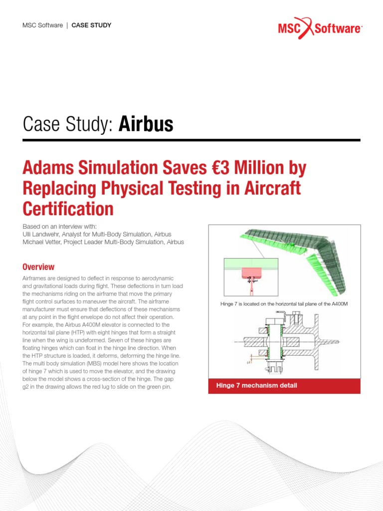 Adams Simulation Airbus | PDF | Flight Control Surfaces | Simulation