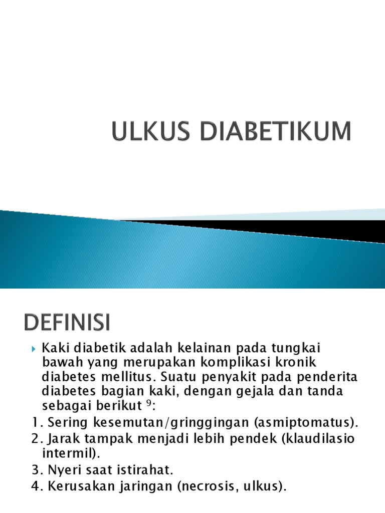 Ulkus Diabetikum PPT 1 | PDF