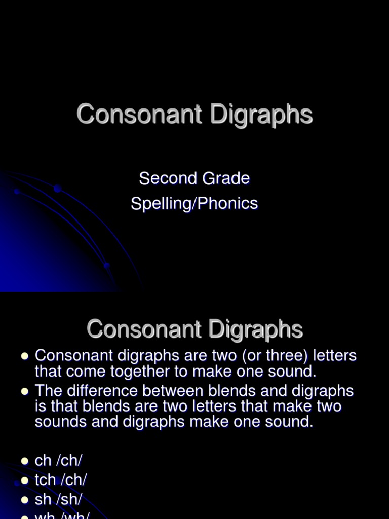 Consonant Digraphs | PDF | Consonant | Orthography