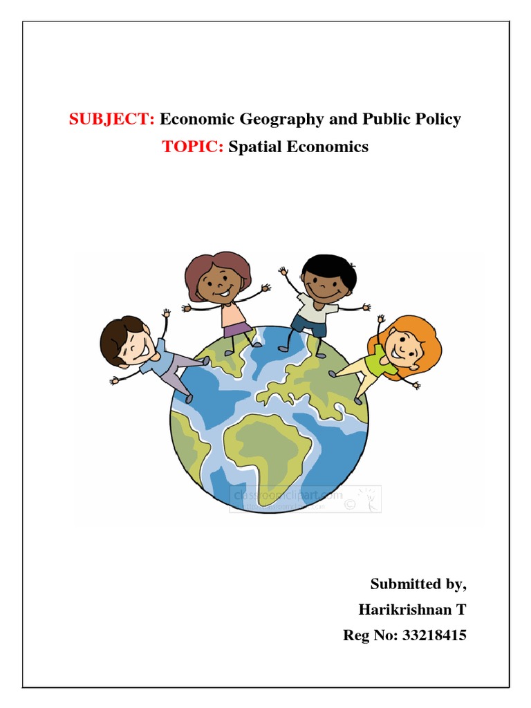 Spatial Economics | PDF | Economics | Economies