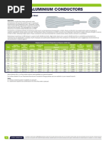 ACSR Conductor Data Sheets | PDF | Wire | Electrical Wiring