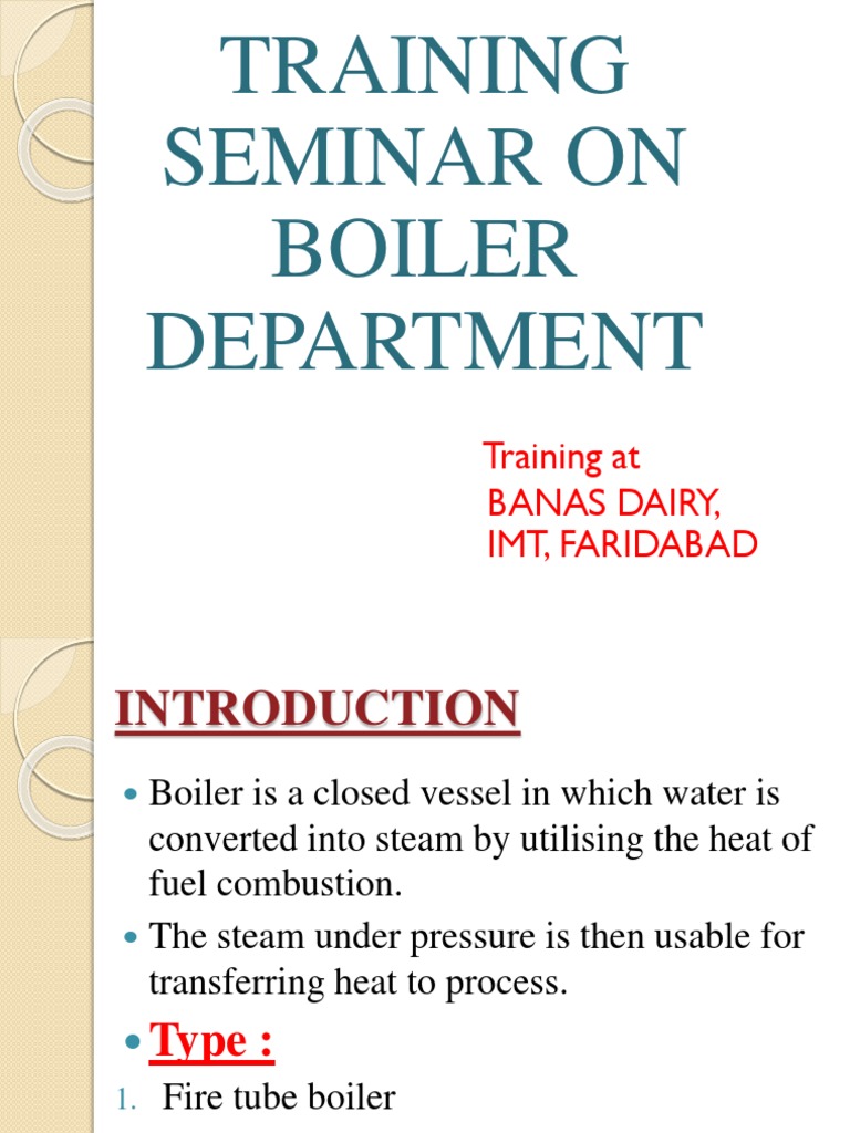 Boiler Training | PDF | Boiler | Combustion