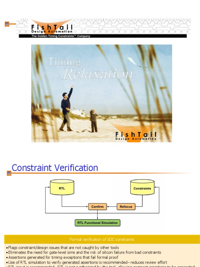 SDC Constraint Verification Guide | PDF | Formal Verification | Computer Engineering