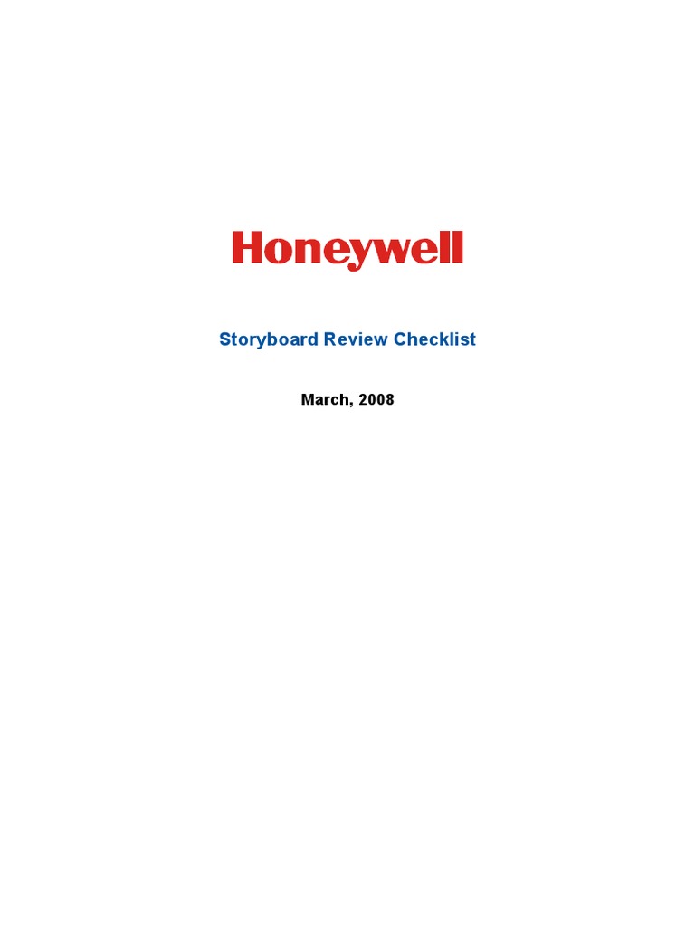 Storyboard Review Checklist | PDF | Cognitive Science | Communication