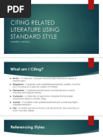 Guidelines in Writing RRL | PDF | Citation | Theory