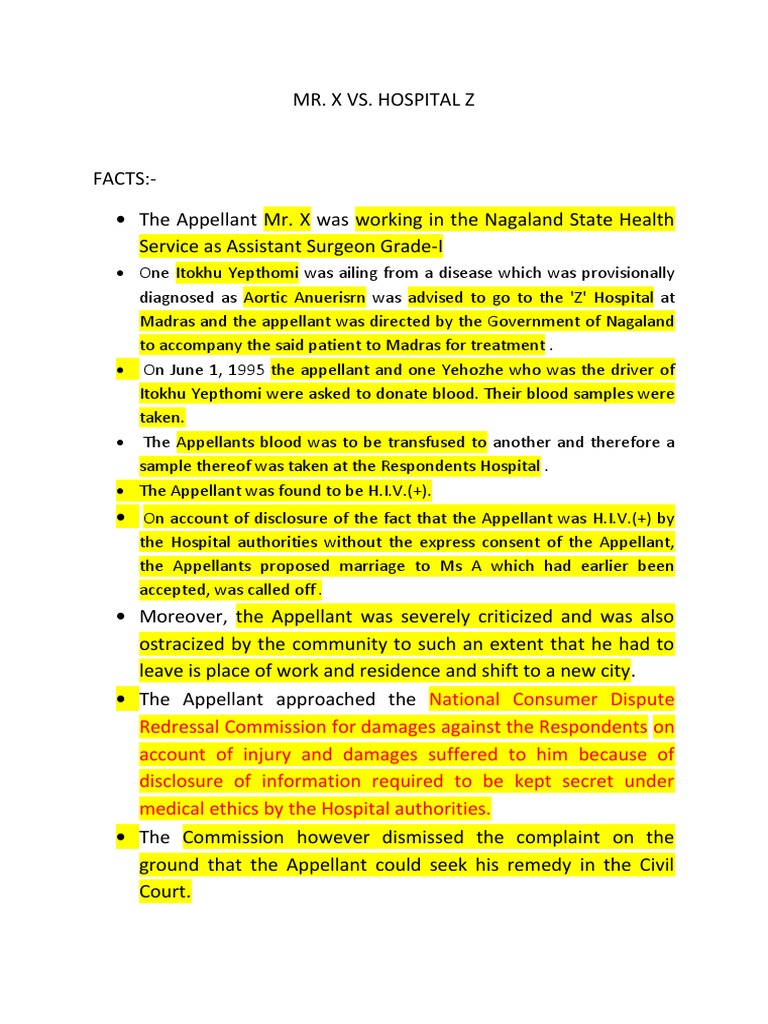 X Vs Y PDF Confidentiality Judgment Law 