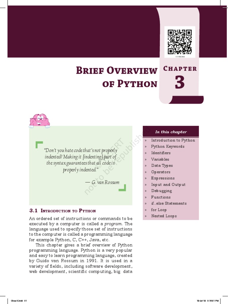 Python Chapter 2 Class 11 | PDF | Boolean Data Type | Reserved Word