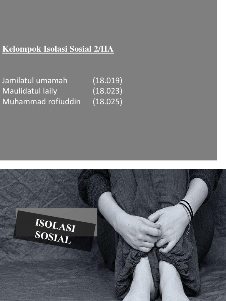 Asuhan Keperawatan Isolasi Sosial | PDF