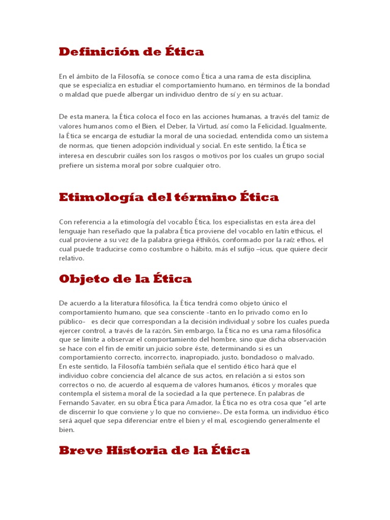 Definición completa de la Ética: sus orígenes, objetivos, ramas y ...
