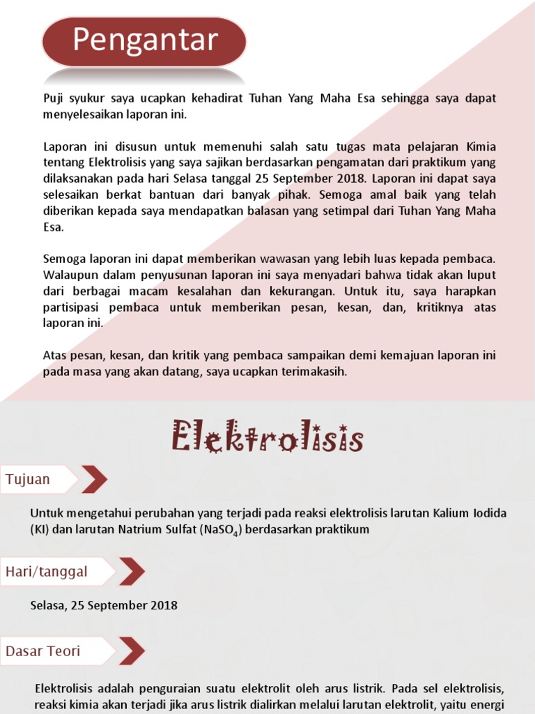 Elektrolisis | PDF